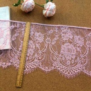 6 yards 10 inch wide flower eyelashes lace fabric-thin lace fabric-embroidered lace fabric by the yard-lace fabric for dresses-eyelash lace trim for sewing craft decoration wedding curtain table cloth