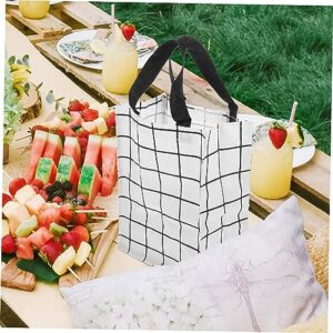 OKUMEYR Waterproof Lunch Box Bag Lunch Tote Bag Picnic Bag Thermal Lunch Bags Wear-resist Lunch Bag Thermal Lunch Organizer Insulated Grocery Bags Eco Bag Canvas Shopping