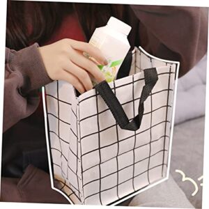 OKUMEYR Waterproof Lunch Box Bag Lunch Tote Bag Picnic Bag Thermal Lunch Bags Wear-resist Lunch Bag Thermal Lunch Organizer Insulated Grocery Bags Eco Bag Canvas Shopping