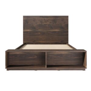 orvieto walnut queen-size platform wooden bed with storage