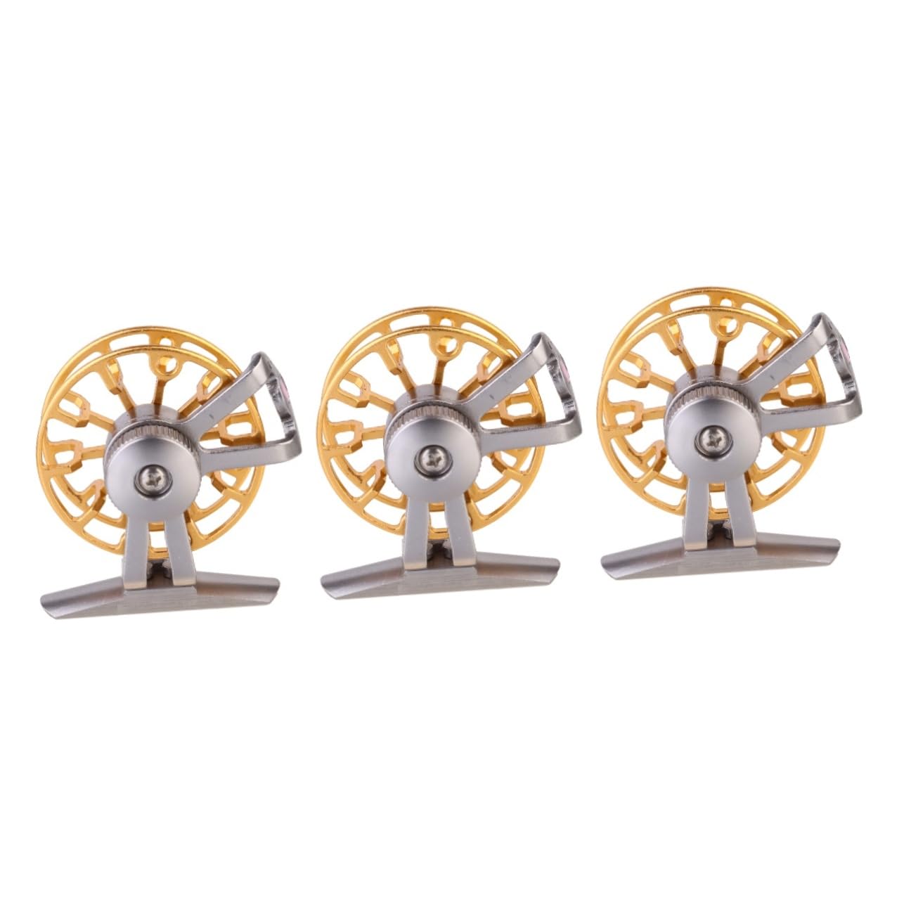 3 Pcs Fly Fishing Reel Fishing Wheel Metal Fishing Reel Fishing Gear