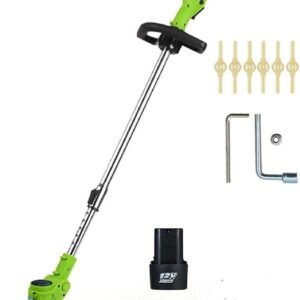 Handheld Cordless Grass Trimmer 12V/24V Adjustable Electric Lawn Mower Garden Pruning Cutter Power Garden Tools-12V-1 Battery