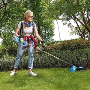 RUTAVM Handheld Grass Trimmer Cordless Household String Trimmer Portable Electric Lawn Mower, Cordless Weeder, Multifunctional Garden Trimmer