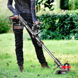 RUTAVM Handheld Grass Trimmer Cordless Household Rechargeable Lawn Mower Outdoor Electric Weeder Multifunctional Cleaning Equipment for Gardening