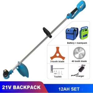 Handheld Cordless String Trimmer/Edger Lawn Mower Household Small Portable Rechargeable Weeder Multifunctional Electric Lawn Mower