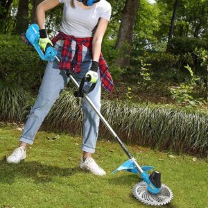 Handheld Cordless String Trimmer/Edger Lawn Mower Household Small Portable Rechargeable Weeder Multifunctional Electric Lawn Mower