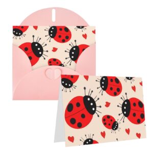 rldobofe birthday cards with envelopes ladybug wedding cards sympathy cards thinking of you cards note thank you cards blank inside all occasions greeting cards