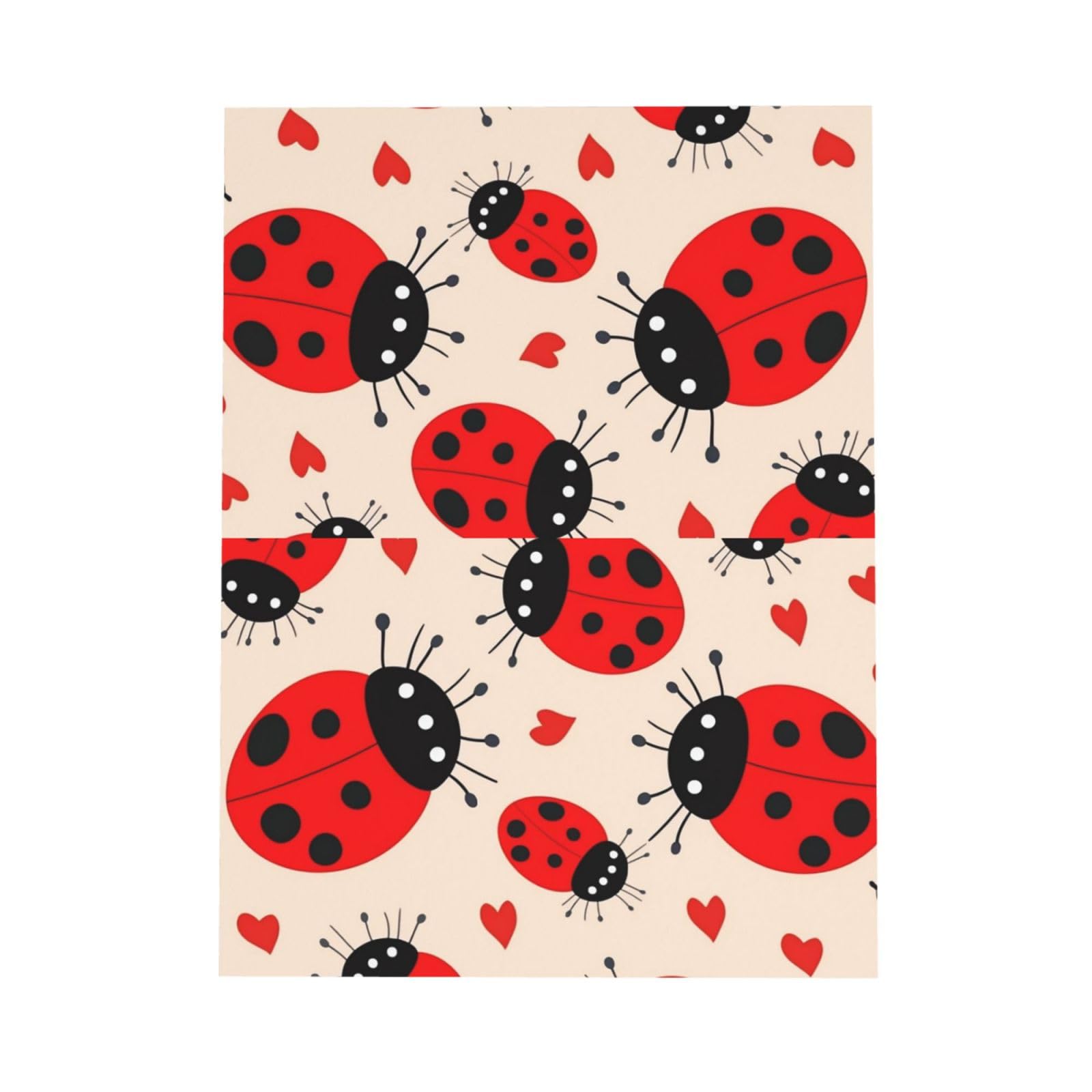 RLDOBOFE Birthday Cards With Envelopes Ladybug Wedding Cards Sympathy Cards Thinking Of You Cards Note Thank You Cards Blank Inside All Occasions Greeting Cards