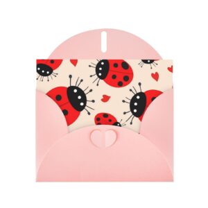 RLDOBOFE Birthday Cards With Envelopes Ladybug Wedding Cards Sympathy Cards Thinking Of You Cards Note Thank You Cards Blank Inside All Occasions Greeting Cards