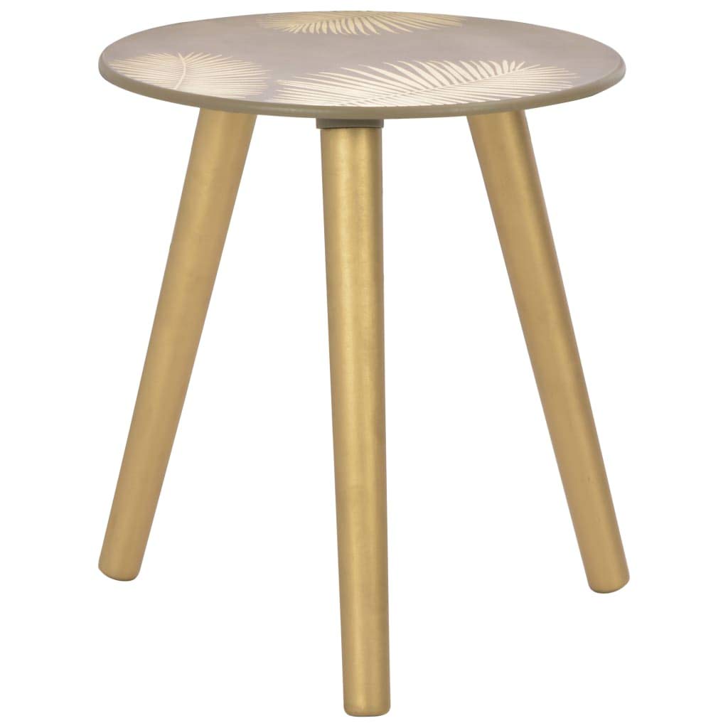 QJBSAVVA Nesting Side Tables 2 pcs Gold 15.7"x17.7" /11.8"x15.7" MDF,Entrance Table Tray Tables Center Table Low Table Suitable for Meeting Rooms, Reception Rooms, Offices