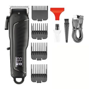 harue hair clippers for men, hair clipper adjustable hair trimmer electric haircut cordless hair cutting machine digital display clippers for men