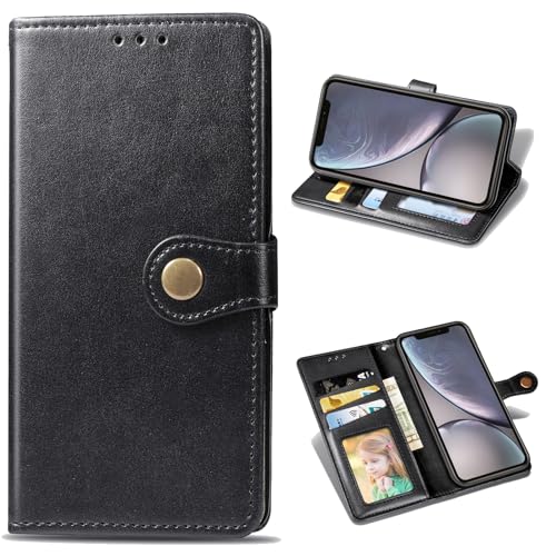 Compatible with Samsung Galaxy A40 Case,Compatible with Samsung Galaxy A40 SM-A405 PU Leather Card Slot Flip Stand Wallet Protective Cover Hei