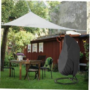 Yardwe 3pcs Swing Chair Cover Swing Canopy Replacement Swing Chair Cloth Patio Swing Shade Hanging Swing Protector Eggshell Chair Cover Chairs Covers Safety Mask 210d