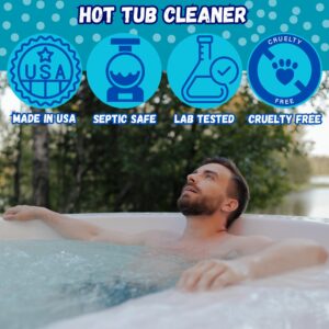 Ahh-Some - Hot Tub Cleaner & Purge Packet | Clean Pipes, Jet Line & Jets Gunk Build Up | Clear & Soften Water for Hot Tub, Jetted Tub, Swim Spa | Top Clarifier Up To 450 Gallons Of Water (Pack of 4)