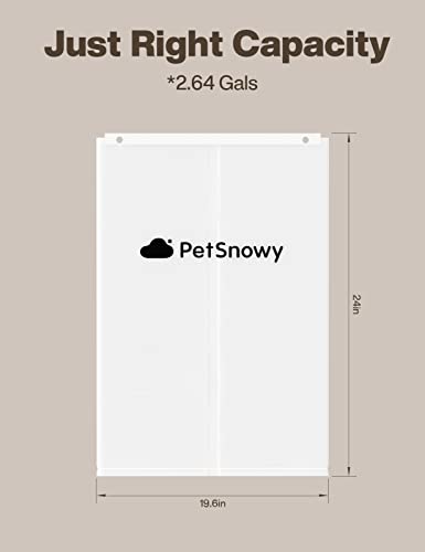 PetSnowy (2024 Premium Version) Snow⁺ Self Cleaning Cat Litter Box & 120 PCS Cat Litter Box Liners Bundle