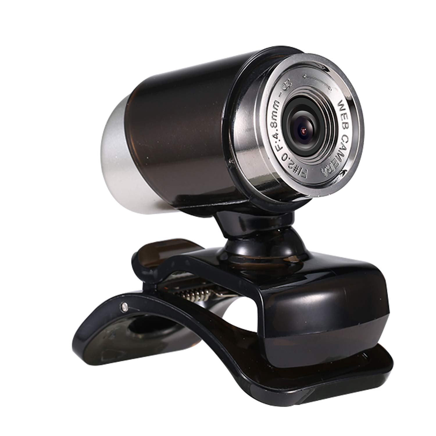 ADBEN 480P Webcam Live Streaming Webcam 360 Degree Rotatable USB Web Camera for PC Laptop Clip-On Webcam for Video Conference Meeting Gaming Desktop Office