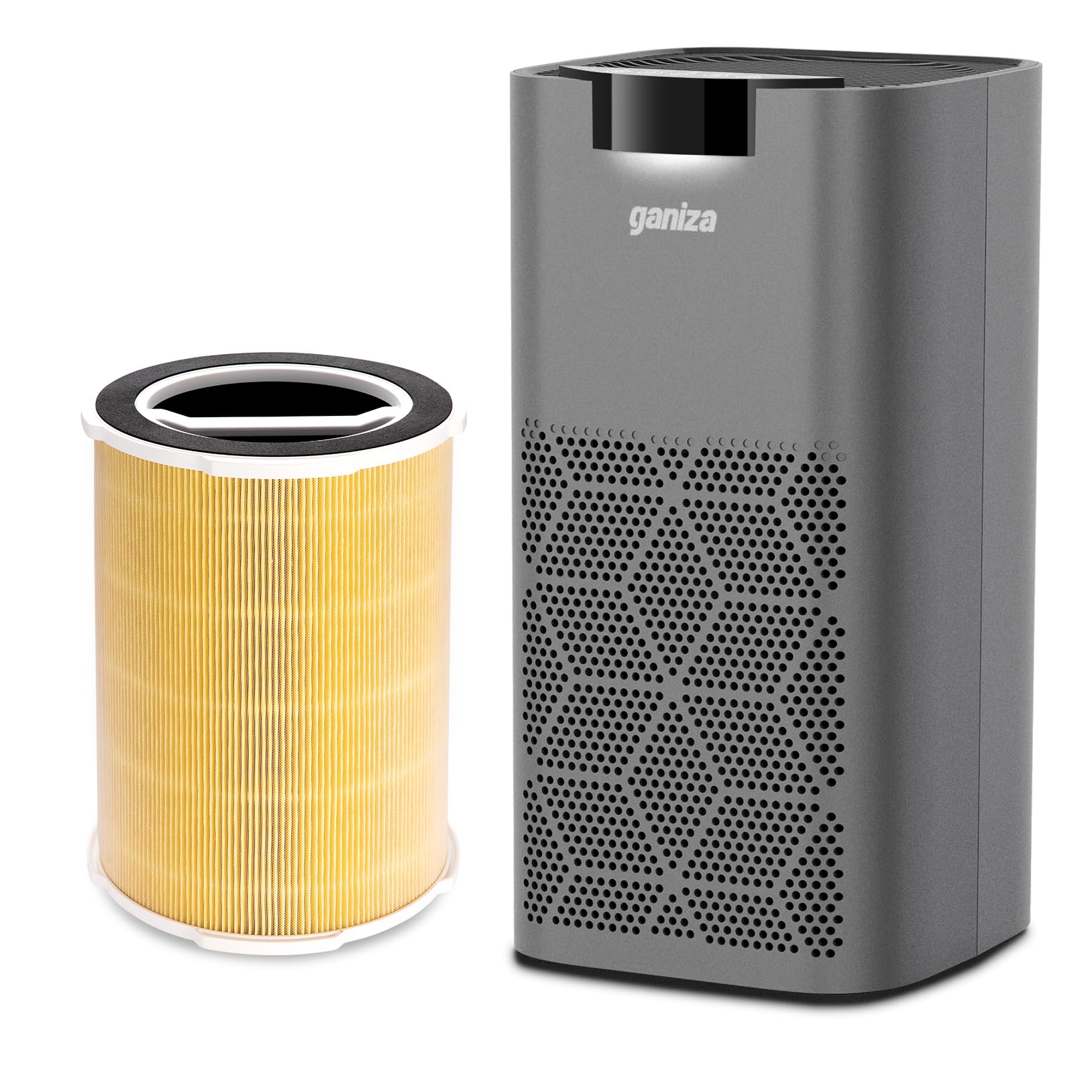 Ganiza G200 Air Purifiers and Pet A11ergy Filter Bundle, 1298ft² Coverage, H13 True HEPA Filter Remove Pet Hair Dander Pollen Smoke Dust Mold