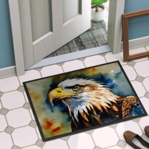 Caroline's Treasures DAC3208JMAT Eagle Doormat Front Door Mat Indoor Outdoor Rugs for Entryway, Non Slip Washable Low Pile, 24H X 36W