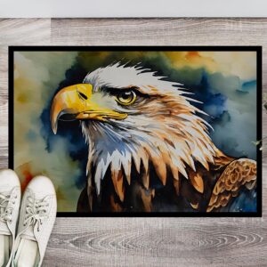 Caroline's Treasures DAC3208JMAT Eagle Doormat Front Door Mat Indoor Outdoor Rugs for Entryway, Non Slip Washable Low Pile, 24H X 36W