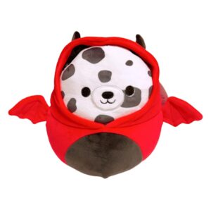 squishmallows hoodie squad 5" dustin the dog in devil bat costume plush doll toy