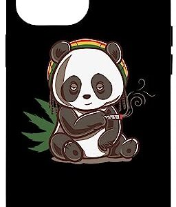 iPhone 15 Pro Max Weed Smoking Panda Marijuana Cannabis Stoner THC CBD 420 Case