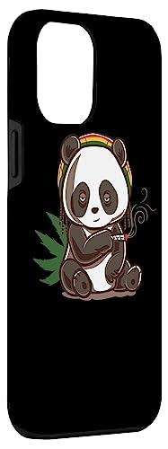 iPhone 15 Pro Max Weed Smoking Panda Marijuana Cannabis Stoner THC CBD 420 Case