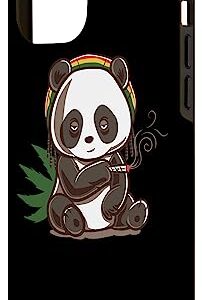 iPhone 15 Pro Max Weed Smoking Panda Marijuana Cannabis Stoner THC CBD 420 Case