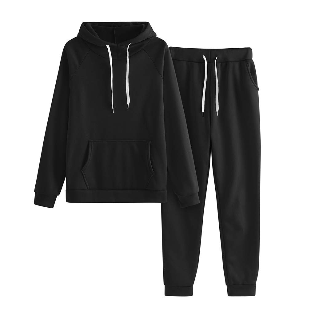 TTBDWiian Long Sleeve Two Piece Sets For Women Party Tracksuit Hoodies Cute Sweatshirts Jogger Sweatpant Cusual Fall Outfits