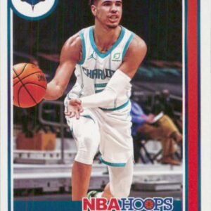 2021-22 NBA Hoops #140 LaMelo Ball Charlotte Hornets Official Panini Basketball Card (Stock Photo Shown, card is straight from Pack and Box in Raw Ungraded Condition)