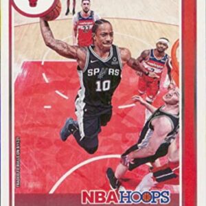 2021-22 NBA Hoops #4 DeMar DeRozan Chicago Bulls Official Panini Basketball Card (Stock Photo Shown, card is straight from Pack and Box in Raw Ungraded Condition)