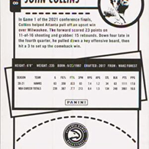 2021-22 NBA Hoops #178 John Collins Atlanta Hawks Official Panini Basketball Card (Stock Photo Shown, card is straight from Pack and Box in Raw Ungraded Condition)