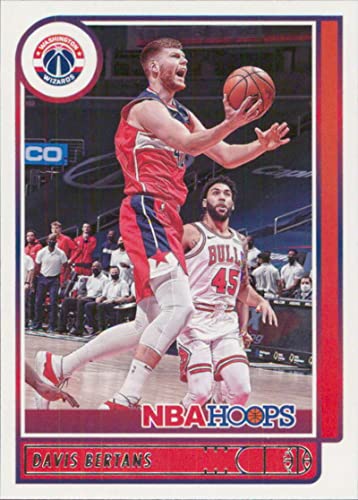 2021-22 NBA Hoops #130 Davis Bertans Washington Wizards Official Panini Basketball Card (Stock Photo Shown, card is straight from Pack and Box in Raw Ungraded Condition)