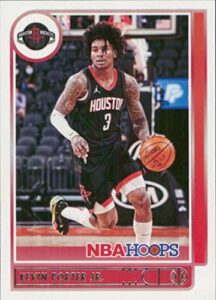 2021-22 nba hoops #154 kevin porter jr. houston rockets official panini basketball card (stock photo shown, card is straight from pack and box in raw ungraded condition)