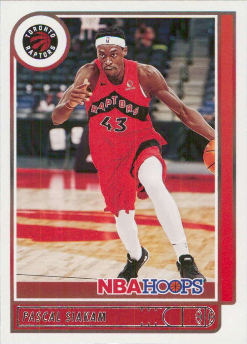 2021-22 NBA Hoops #79 Pascal Siakam Toronto Raptors Official Panini Basketball Card (Stock Photo Shown, card is straight from Pack and Box in Raw Ungraded Condition)