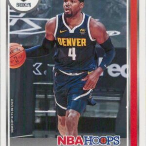 2021-22 NBA Hoops #41 Paul Millsap Brooklyn Nets Official Panini Basketball Card (Stock Photo Shown, card is straight from Pack and Box in Raw Ungraded Condition)