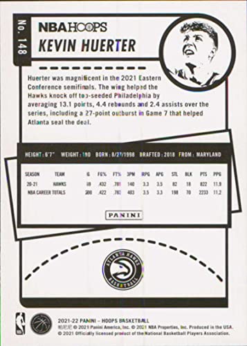 2021-22 NBA Hoops #148 Kevin Huerter Atlanta Hawks Official Panini Basketball Card (Stock Photo Shown, card is straight from Pack and Box in Raw Ungraded Condition)