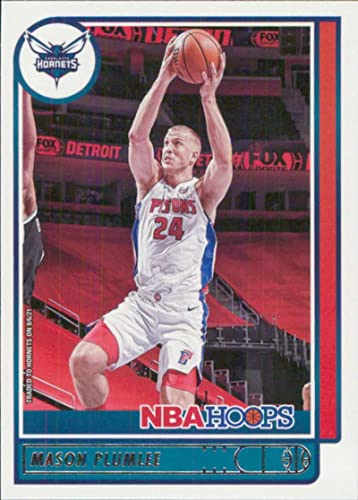 2021-22 NBA Hoops #165 Mason Plumlee Charlotte Hornets Official Panini Basketball Card (Stock Photo Shown, card is straight from Pack and Box in Raw Ungraded Condition)