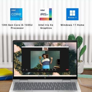 HP Envy 2 in 1 Touch Screen Laptop 2023 Newest, 14" FHD IPS Touchscreen, Intel Core i5-1335U(10-core Up to 4.60 GHz), 8GB RAM, 1TB SSD, Intel Iris Xe Graphics, Wi-Fi 6E, Fingerprint, Win 11 Home