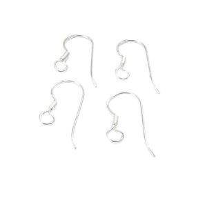 Earring Hooks, Fish Hooks, Ear Wires, French Hook Earrings, Earring Findings, 925 Sterling Ear Wires, Sterling Earring Hooks, Wholesale Ear Hooks Sterling Hooks, Jewelry Making Earring, Wire Hooks