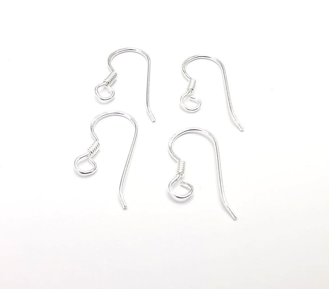 Earring Hooks, Fish Hooks, Ear Wires, French Hook Earrings, Earring Findings, 925 Sterling Ear Wires, Sterling Earring Hooks, Wholesale Ear Hooks Sterling Hooks, Jewelry Making Earring, Wire Hooks