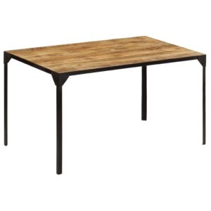 vraxo dining table 55.1"x31.5"x29.9" solid mango wood,kitchen & dining room tables-58.52lbs