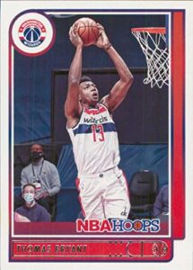 2021-22 nba hoops #120 thomas bryant washington wizards official panini basketball card (stock photo shown, card is straight from pack and box in raw ungraded condition)