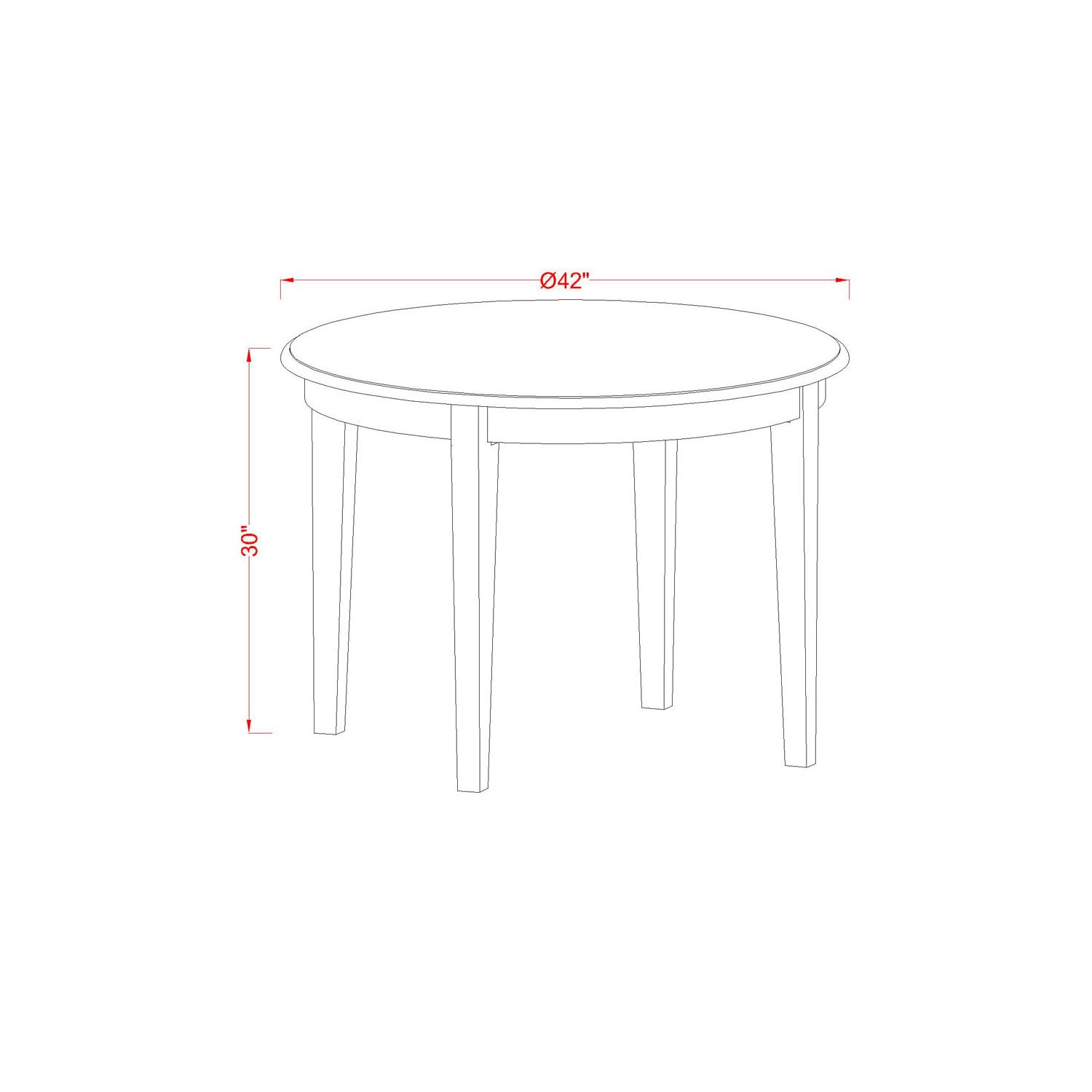 HomeStock Island Oasis 3-Piece Dining Kitchen Table Set Included A Round Breakfast Table & 2 Kitchen Chairs, Cream Linen Fabric Parsons Dining Chairs Seat with Rubber Wood Legs, Linen White Finish