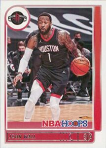 2021-22 nba hoops #144 john wall houston rockets official panini basketball card (stock photo shown, card is straight from pack and box in raw ungraded condition)