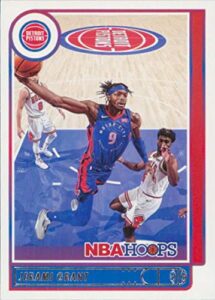 2021-22 nba hoops #145 jerami grant detroit pistons official panini basketball card (stock photo shown, card is straight from pack and box in raw ungraded condition)