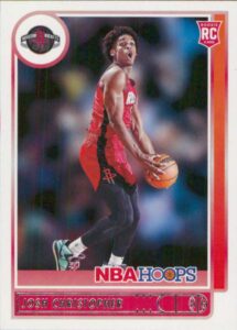 2021-22 nba hoops #214 josh christopher rc rookie houston rockets official panini basketball card (stock photo shown, card is straight from pack and box in raw ungraded condition)