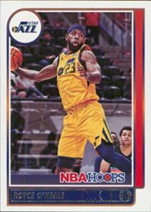 2021-22 nba hoops #149 royce o'neale utah jazz official panini basketball card (stock photo shown, card is straight from pack and box in raw ungraded condition)