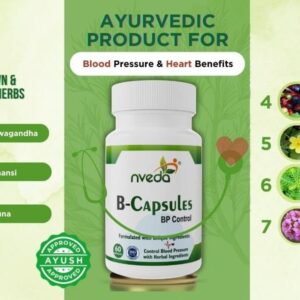 BP Control for Pressure | Ayurvedic Medicine| Hyperatens Management | 60 Capsules