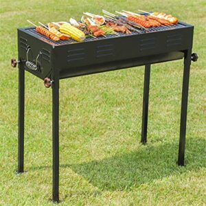 TAMYID Charcoal Grills, Thickened BBQ Grill Camping Wood Charcoal High Temperature Stainless Steel Barbecue Net Home Family Outdoor Portable BBQ Tools