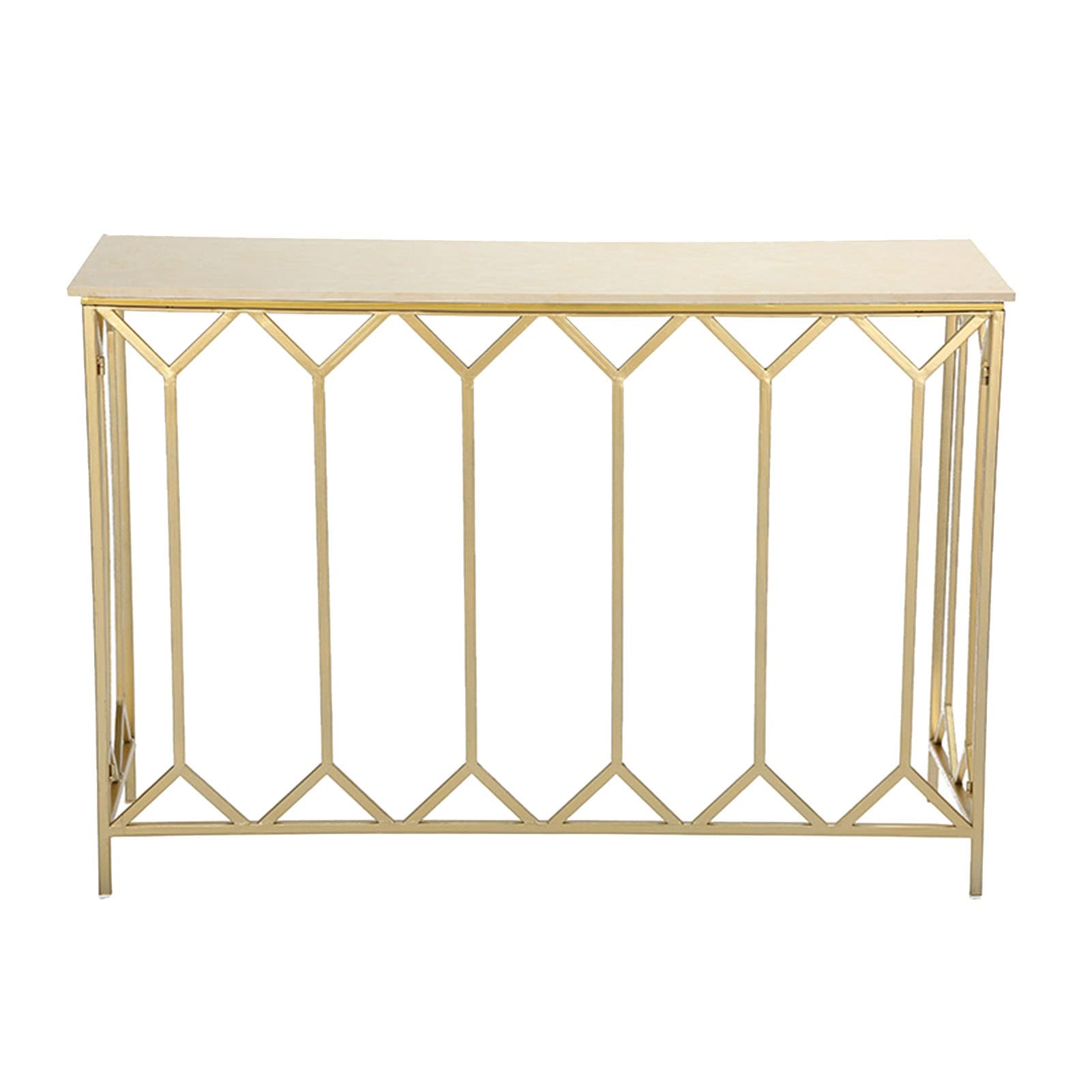 Coffee Table Wrought Iron Console Table, 80cm Marble Narrow Table Foyer Table, Living Room Sofa Table, Decorative Table